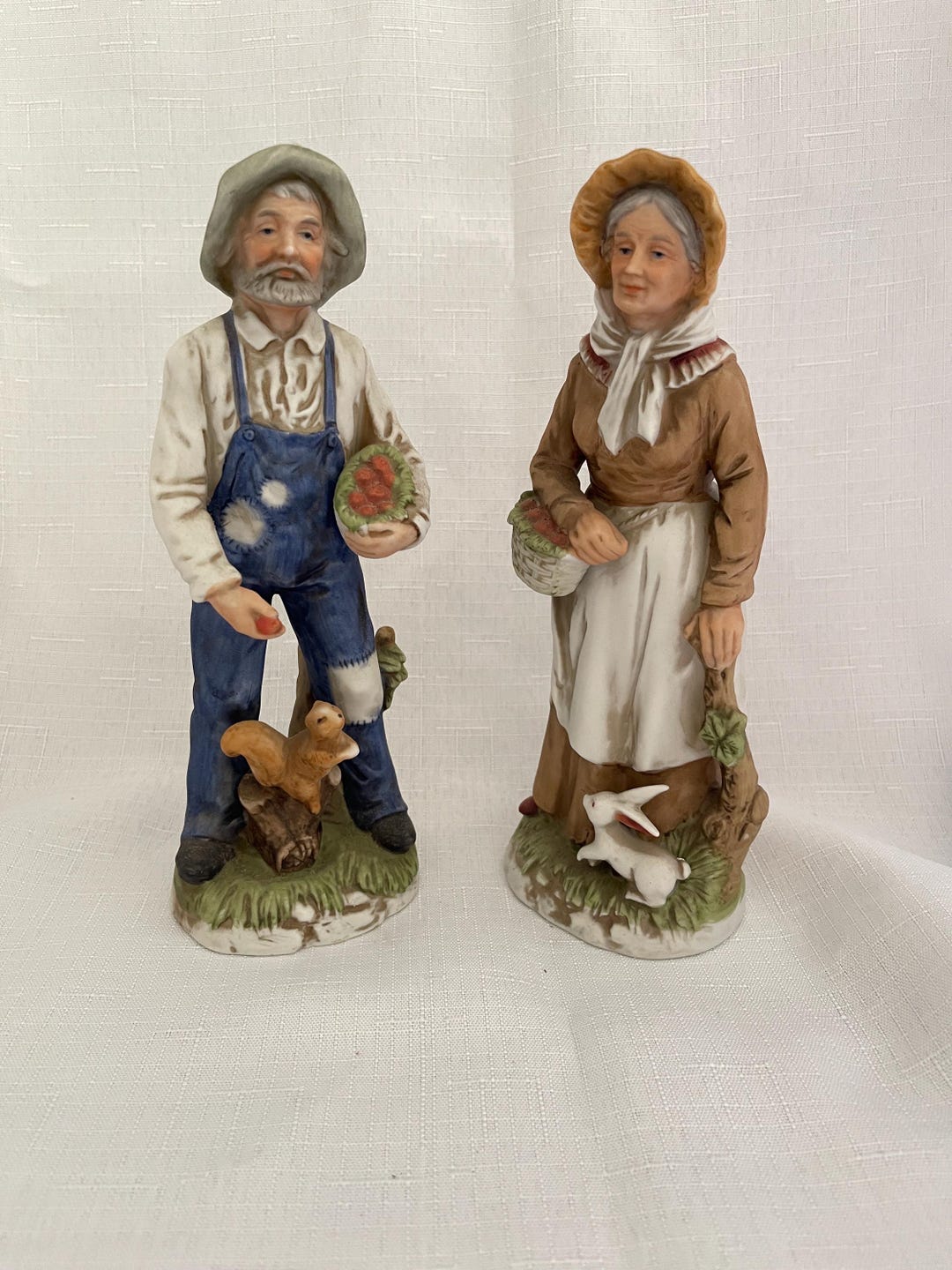 Vintage Homco Old Man and Old Woman Figurines-retired Figurines 1980's ...