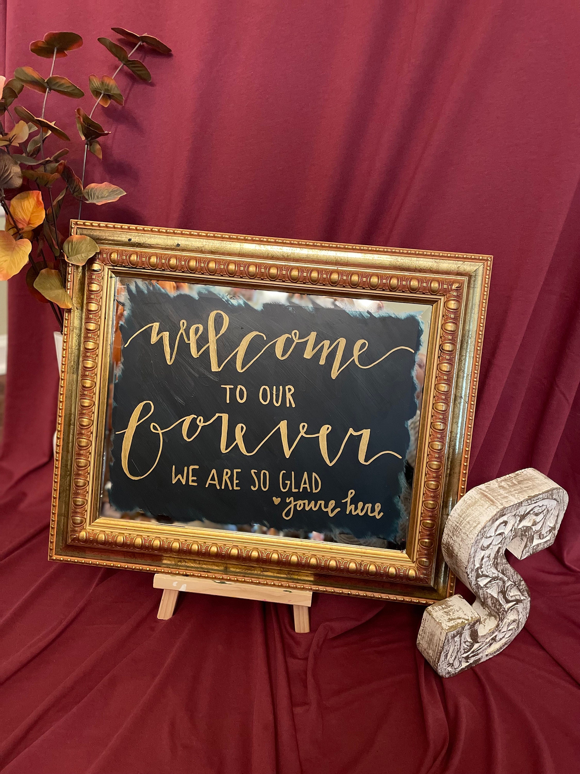 Wedding Welcome Sign / Wedding Entrance Sign - Etsy