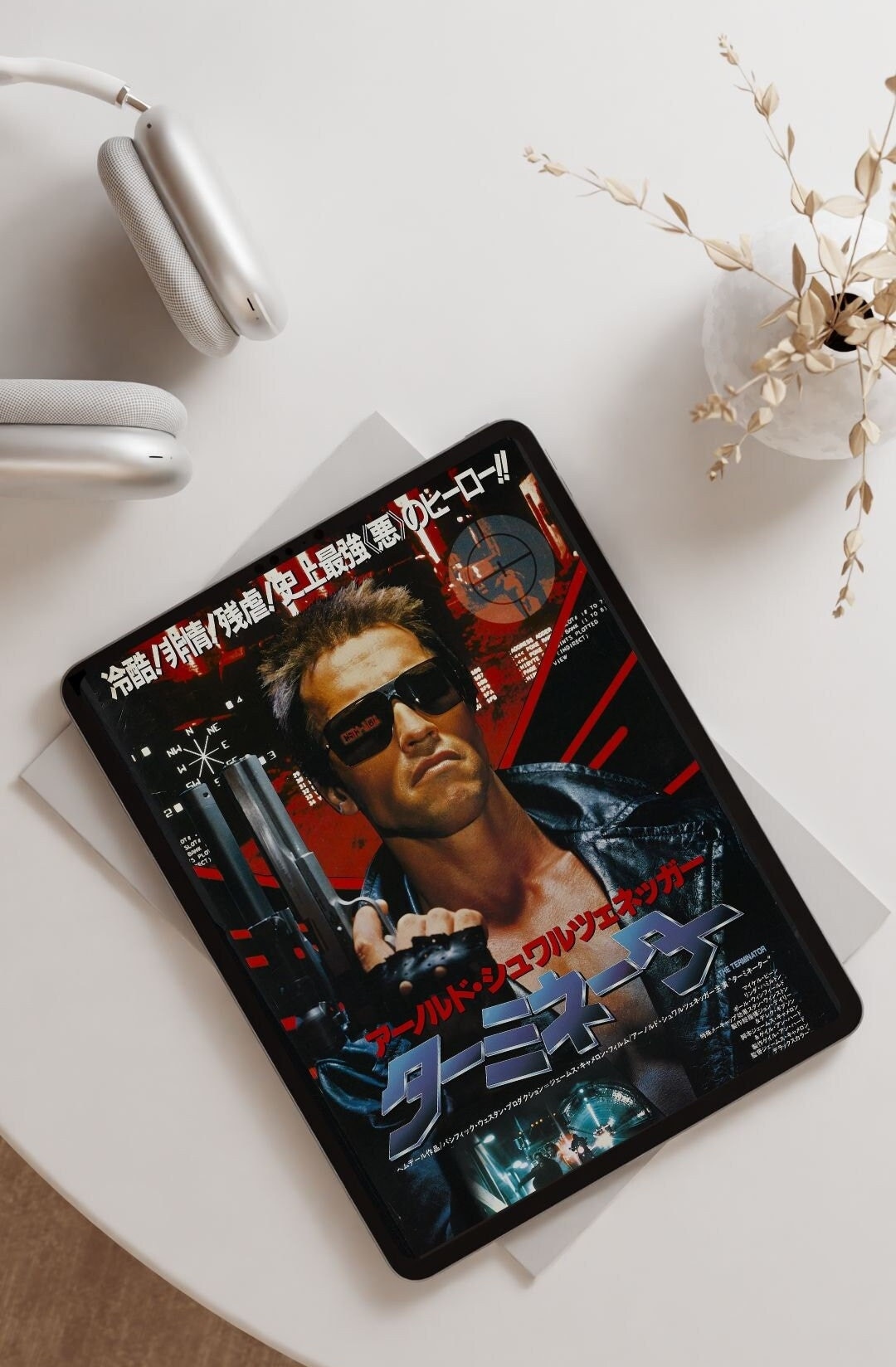 The Terminator Vintage 1980s Japanese Schwarzenegger Movie Poster ...