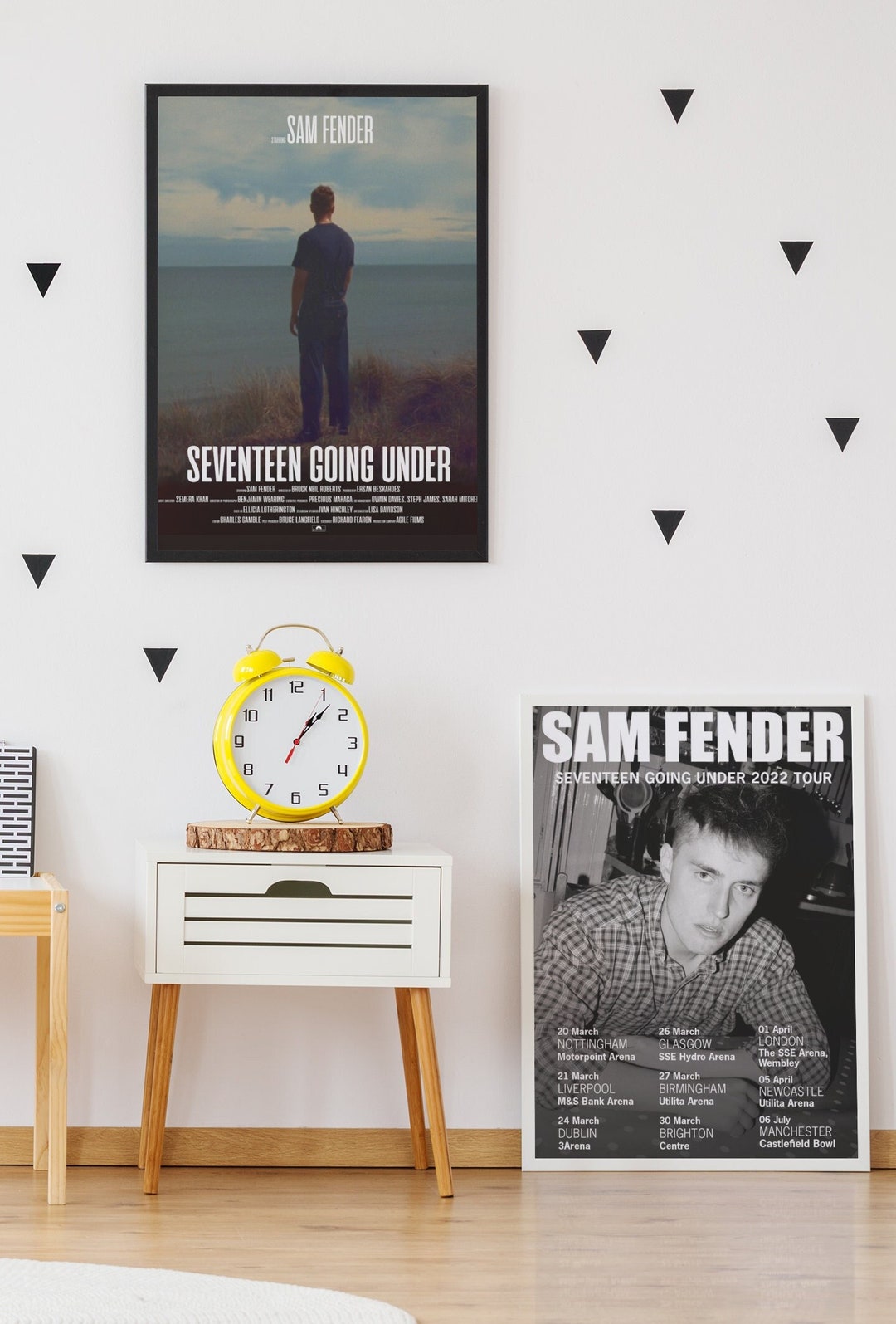 Sam Fender Spotify Cartoon Seventeen Going Under 2022 UK Tour Posters ...