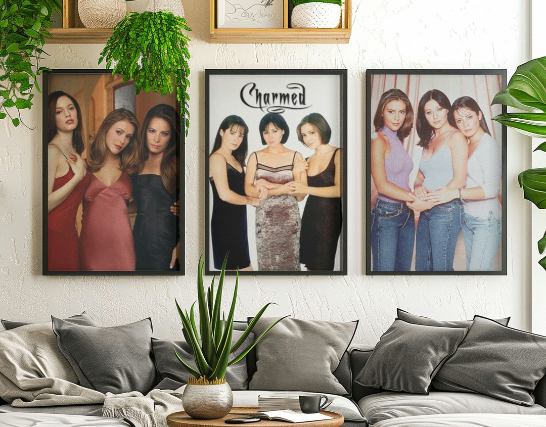 Charmed 90s TV Witch Magic Poster Shannen Doherty, Holly Marie Combs ...