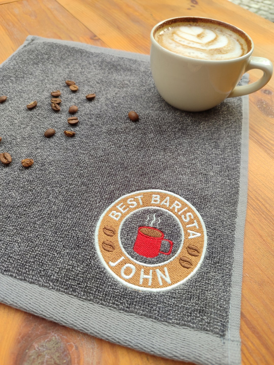 Best Barista Personalised Coffee Bar Towel. Coffee Lover Gift - Etsy