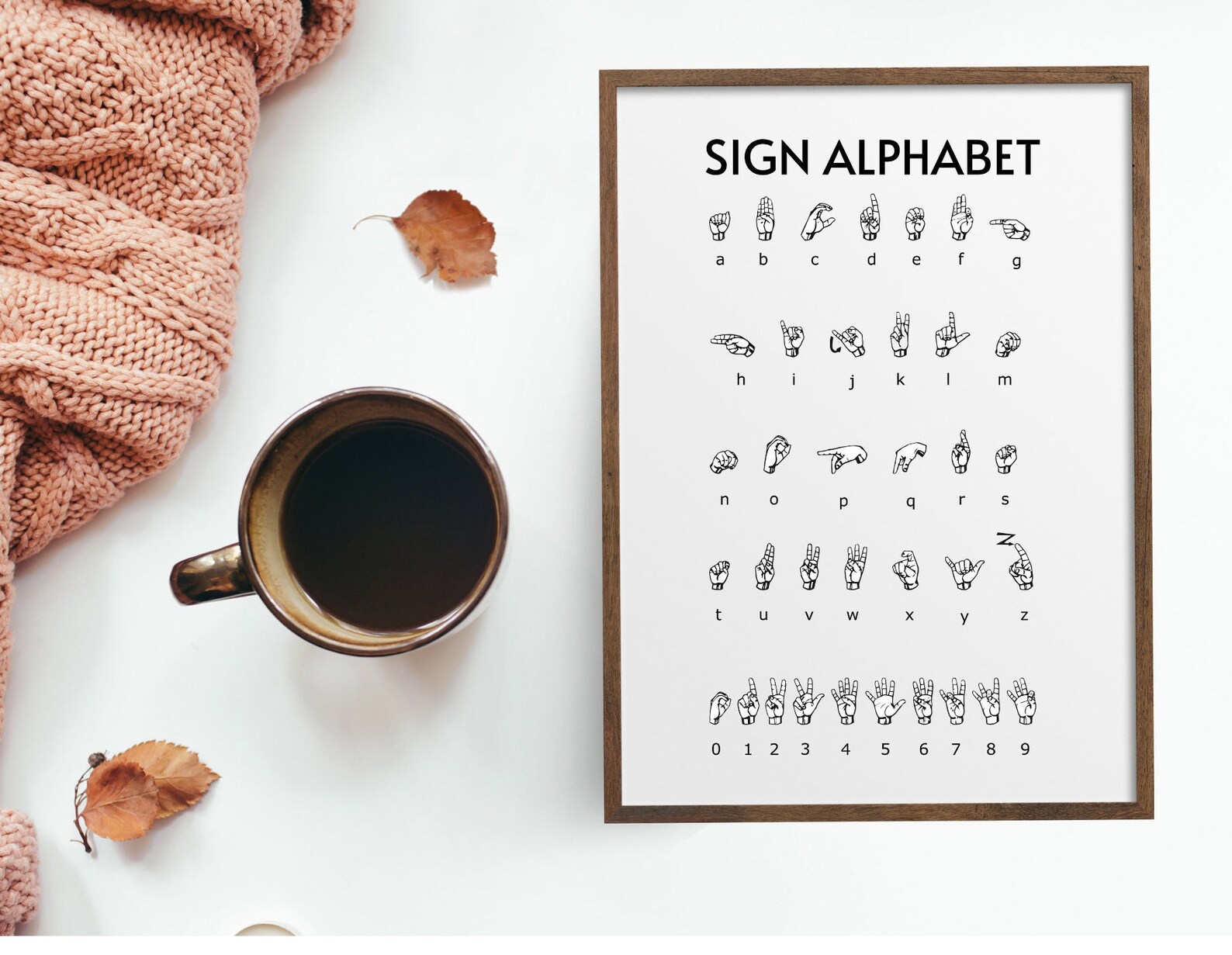 American Sign Language Alphabet Print, Printable Sign Alphabet, Sign ...