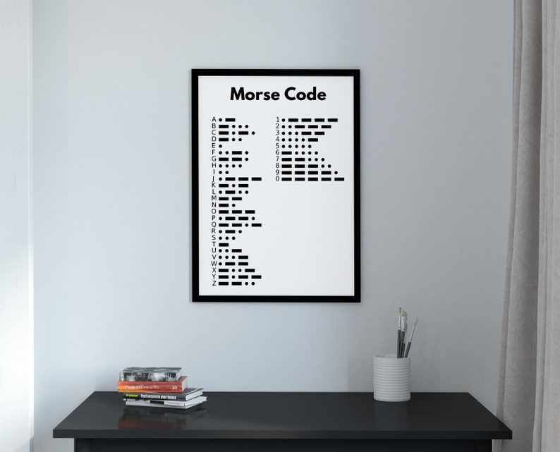 Morse Code Print Printable Alphabet Morse Alphabet Morse - Etsy