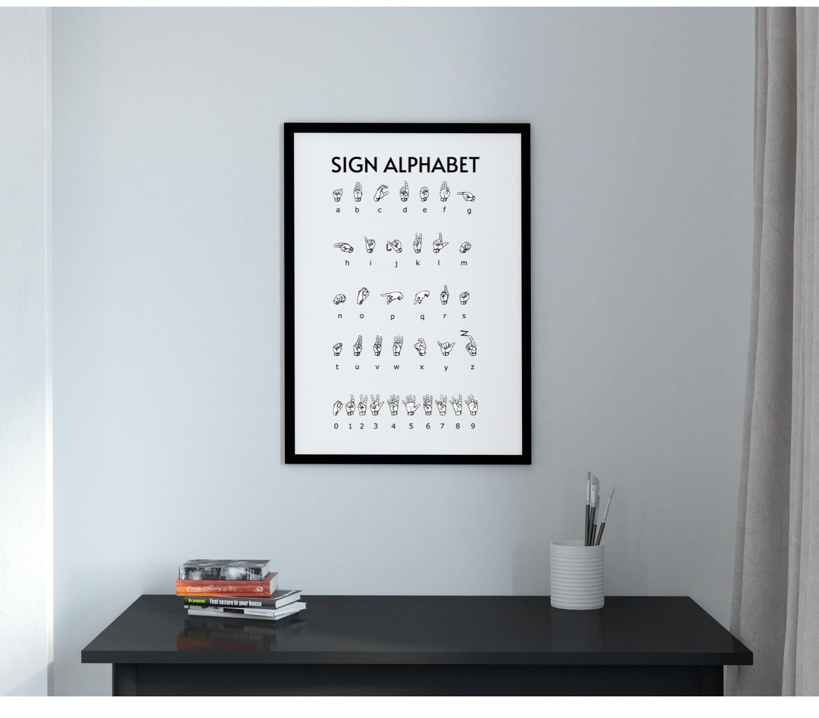 American Sign Language Alphabet Print, Printable Sign Alphabet, Sign ...