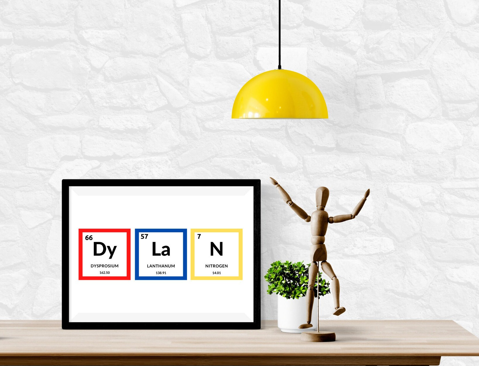 Periodic Table of Elements Custom Name Print Personalized - Etsy