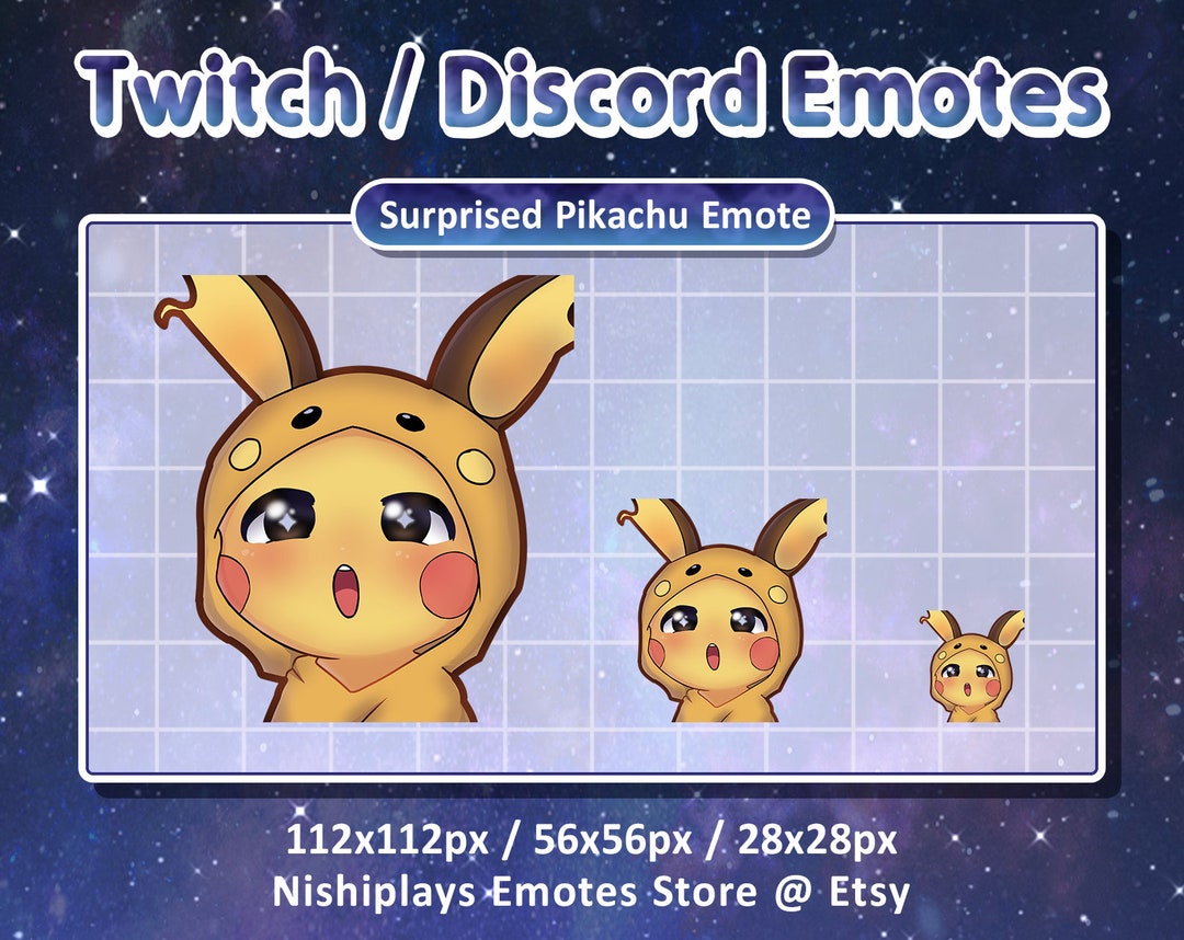 Pikachu Wat Emote - Etsy