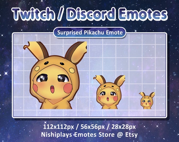 Pikachu Wat Emote - Etsy