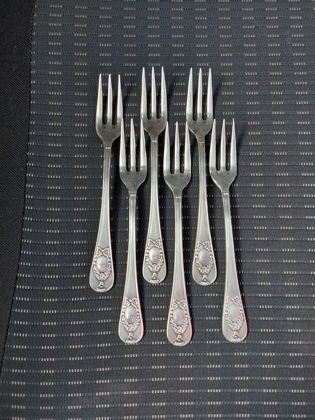 Wonderful and Useful Antique Dessert Forks. Set of 6 Vintage Silver Small Dessert Forks of 12 - Etsy
