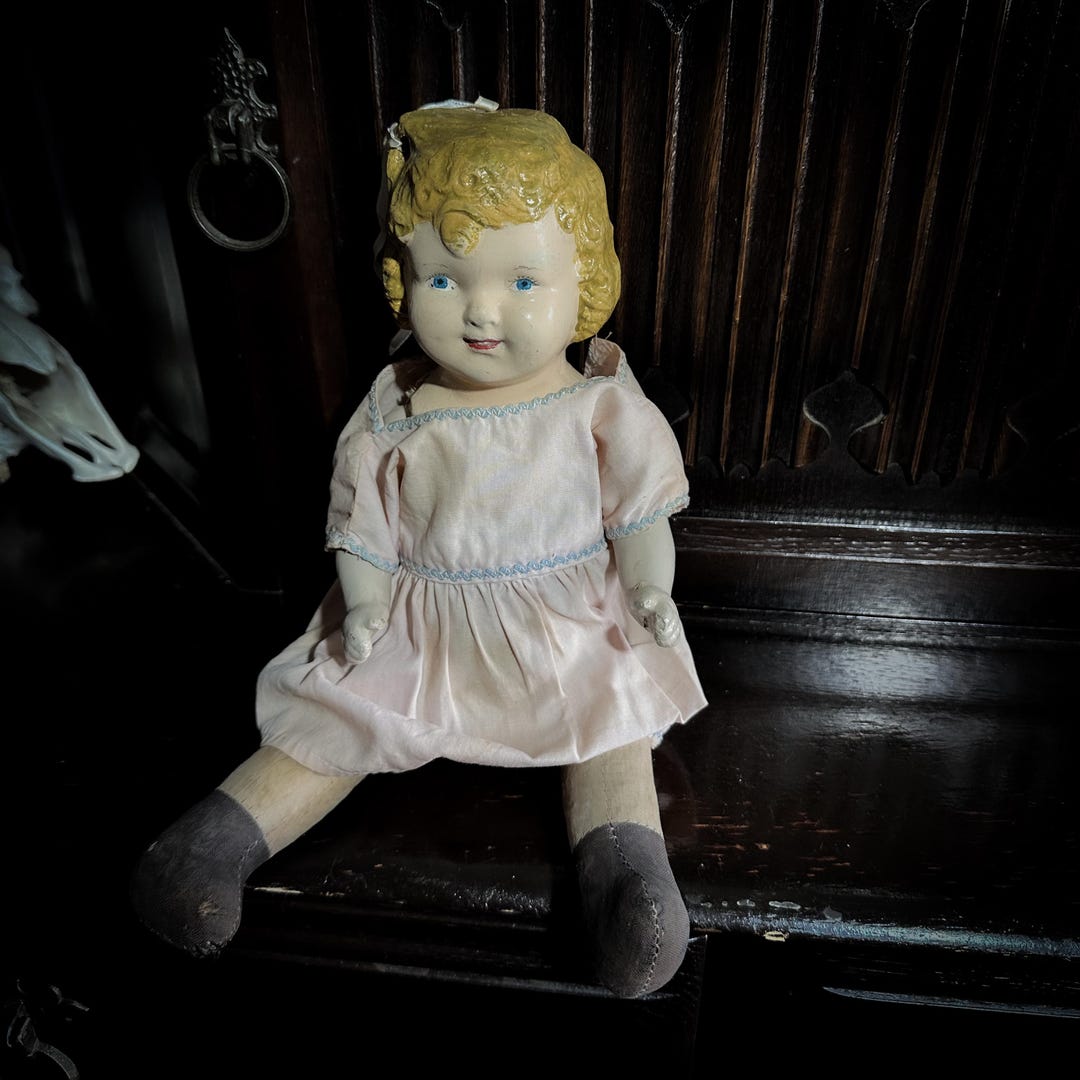 Antique Metropolitan Composite Doll Old Dolls Antique Dolls Collectible ...