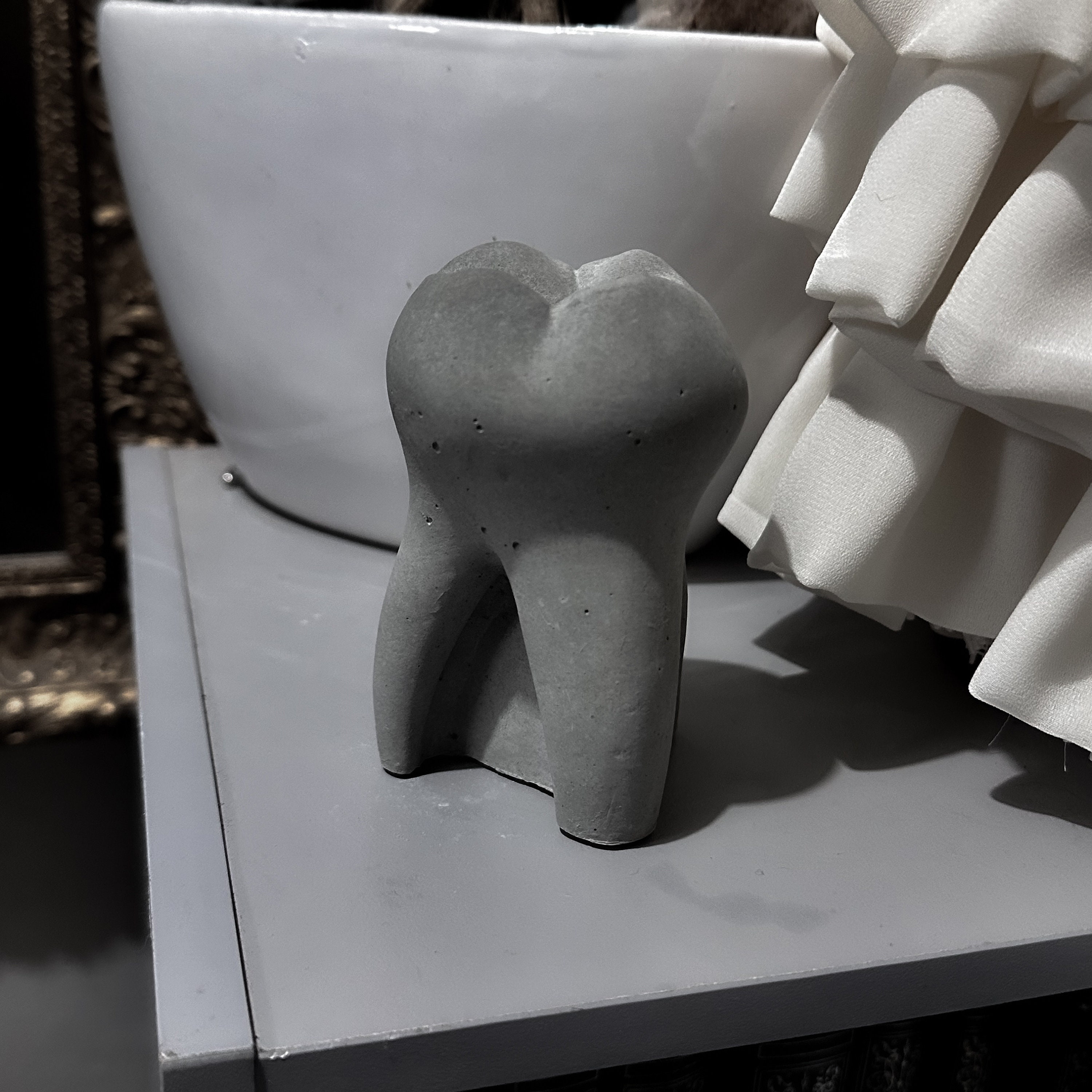 Gothic Tooth Concrete Statue Statues Tooth Model Victorian Style Statue ...