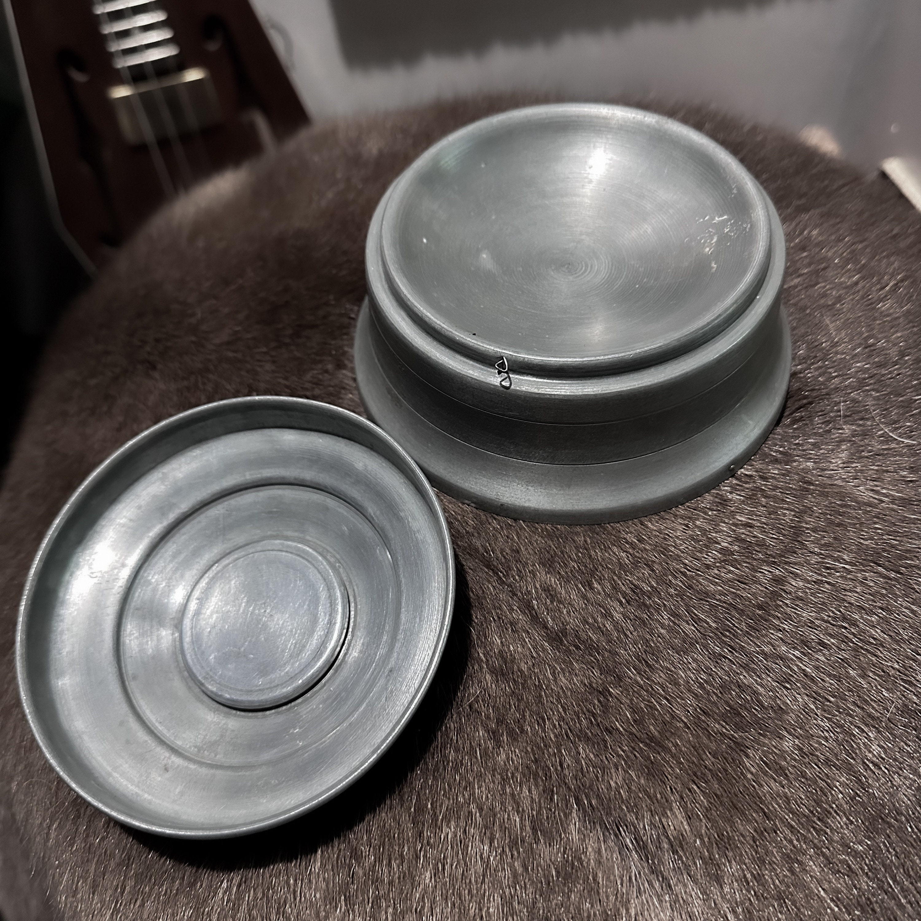 Vintage Musical Aluminium Powder Puff Box Music Boxes Wind - Etsy