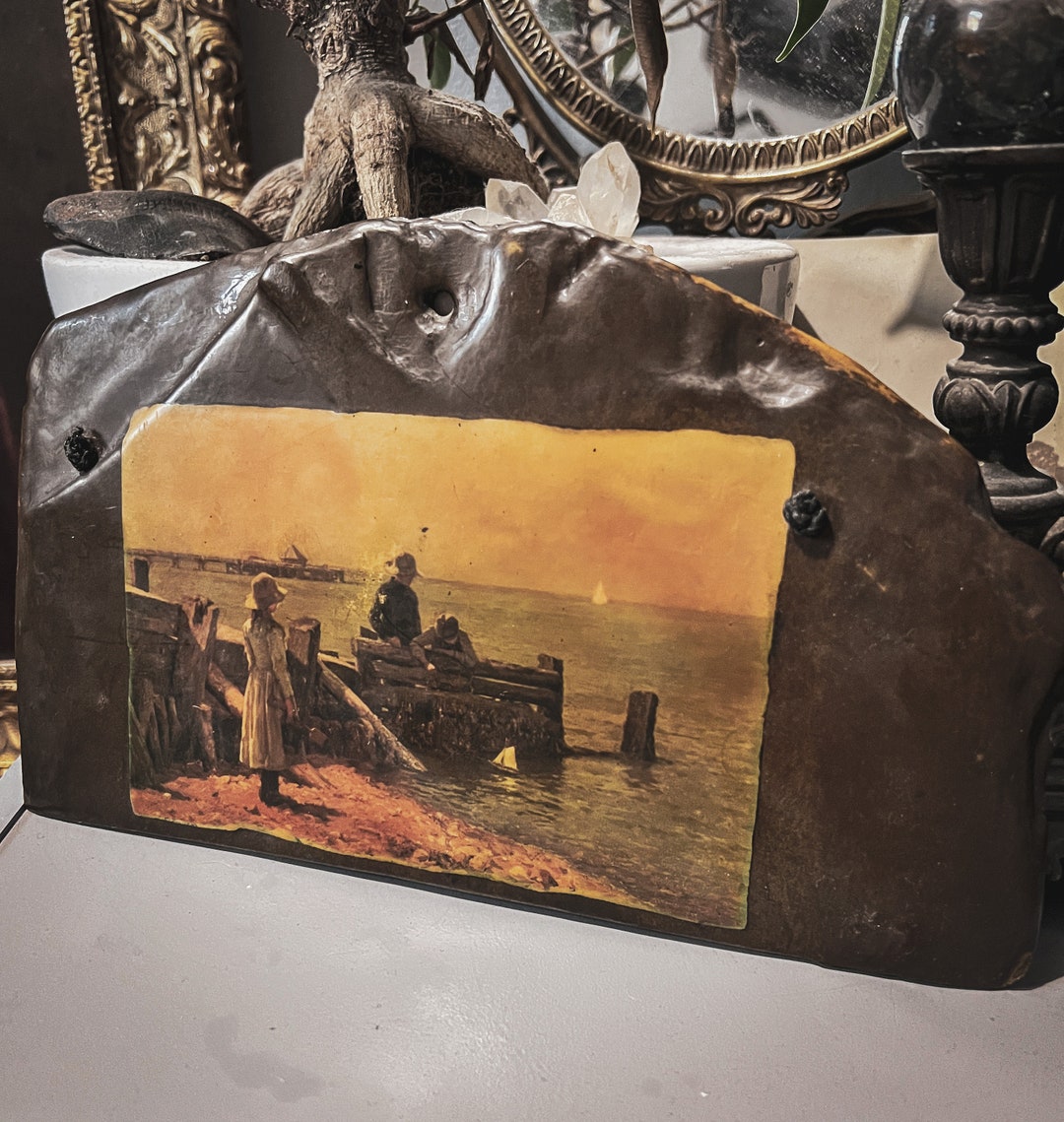 Decoupage Artwork Wall Plaque French Art French Polishing Slate Artwork ...