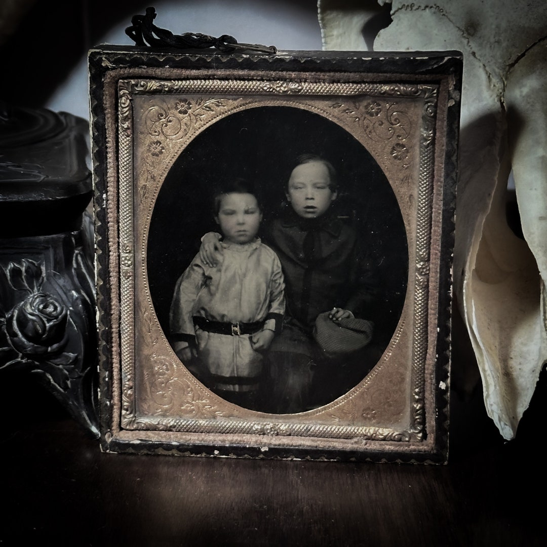 Antique Ambrotype Photograph of Children Antique Pictures Victorian ...