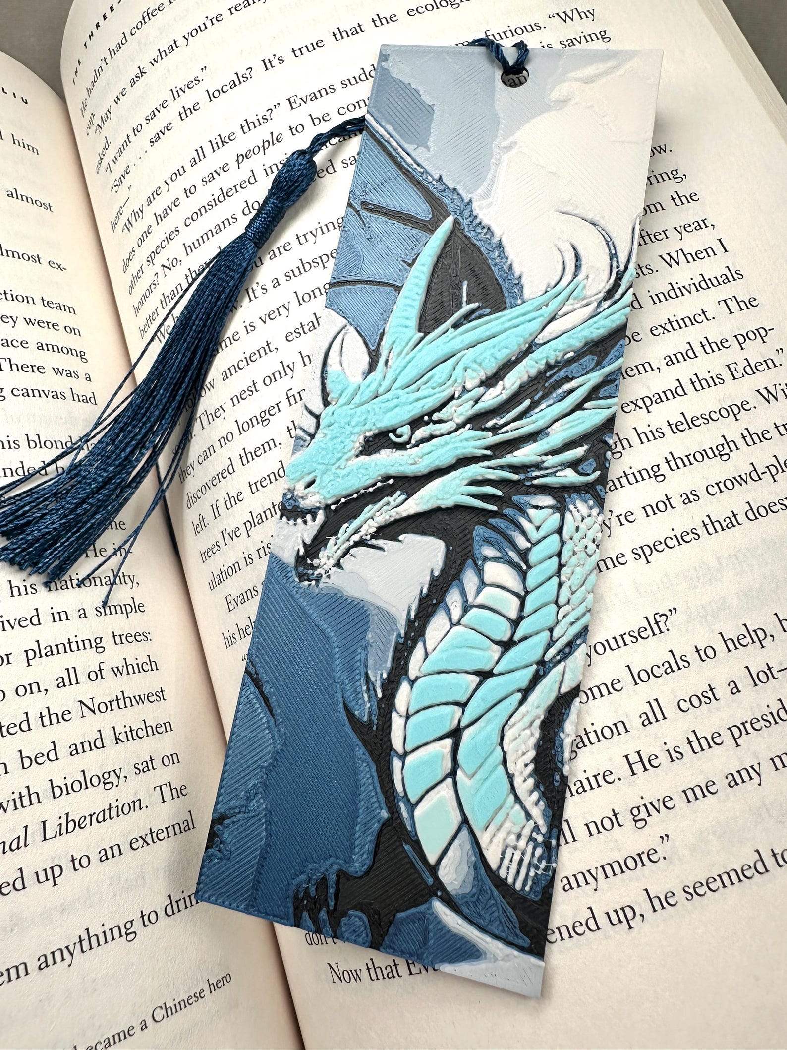 Enchanting 3D Printed Dragon Bookmarka Beautifully Textured and ...