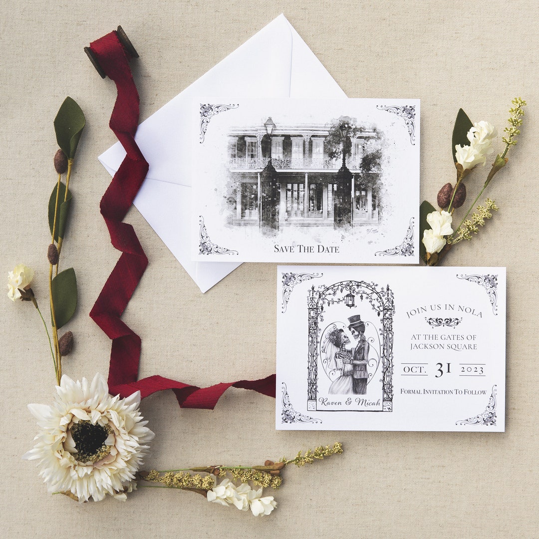 New Orleans Halloween Theme Wedding Jackson Square Gates - Etsy