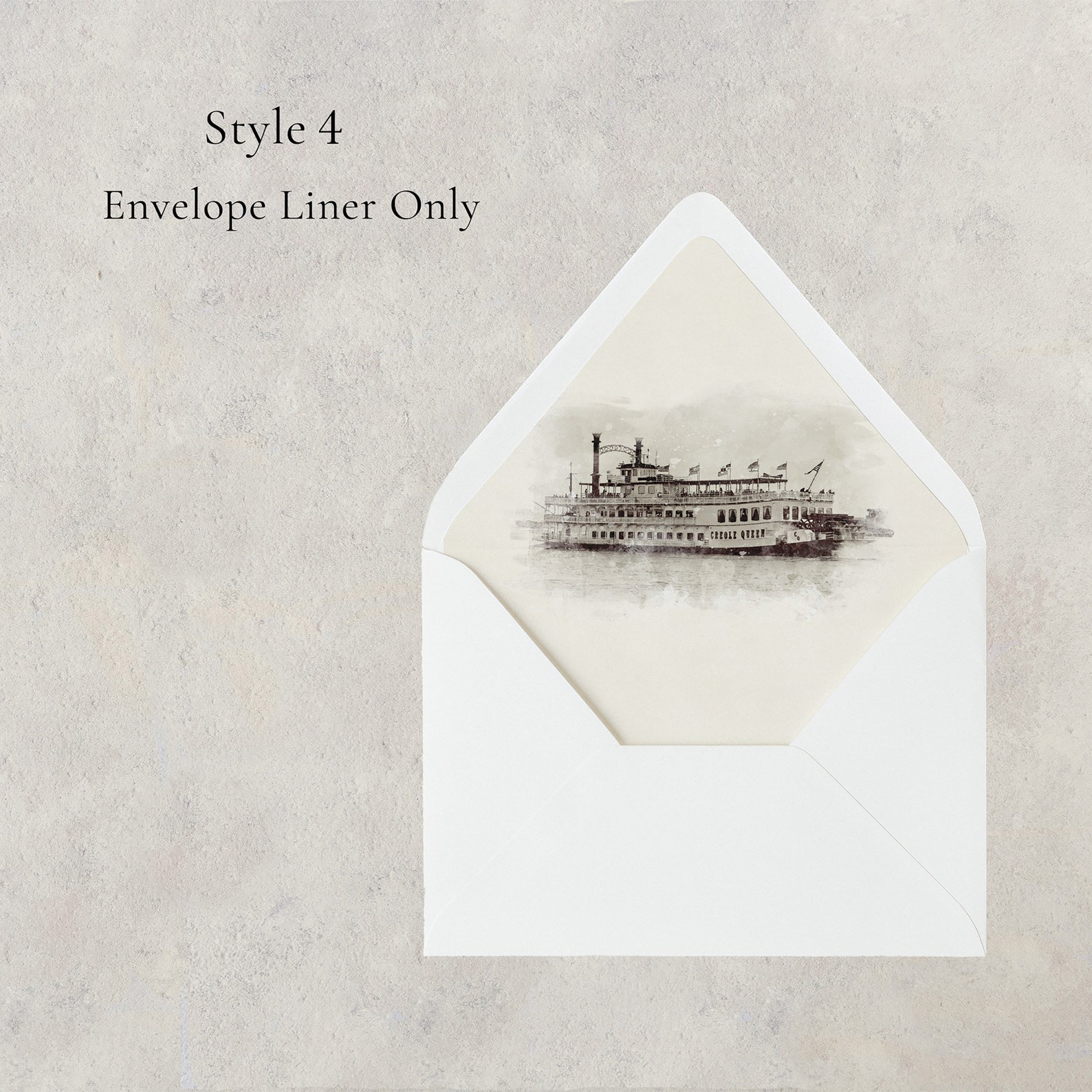 Creole Queen Riverboat Wedding Invitation Great Gatsby Invite 1920's ...