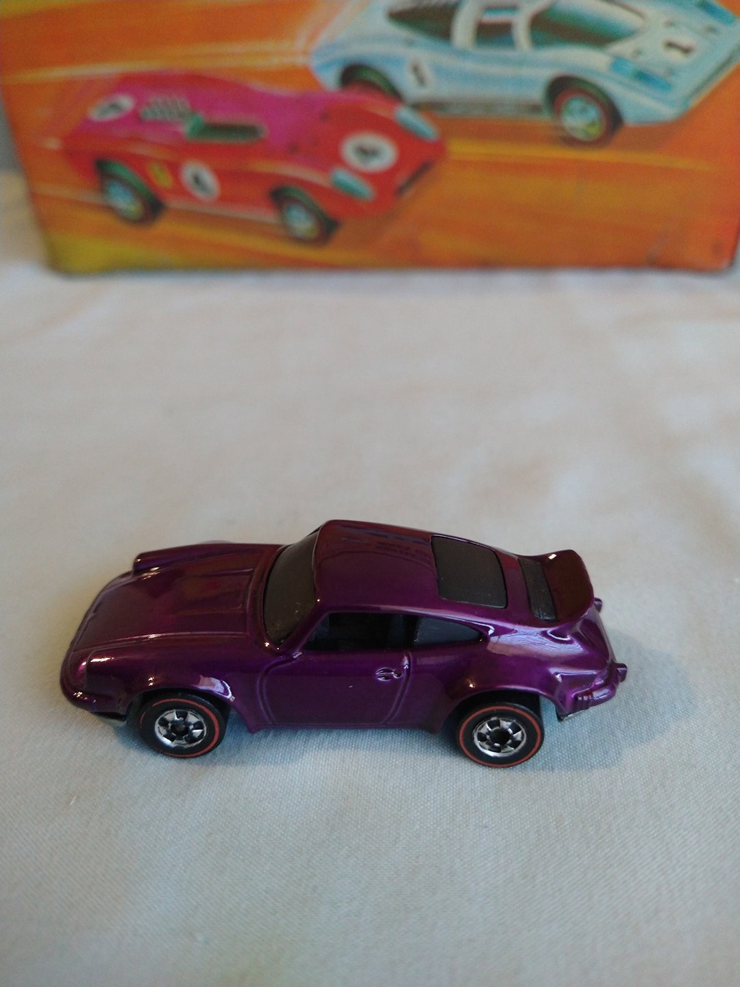 1974 Hot Wheels Redline Porsche P-911 Purple Spectraflame HK Restored ...