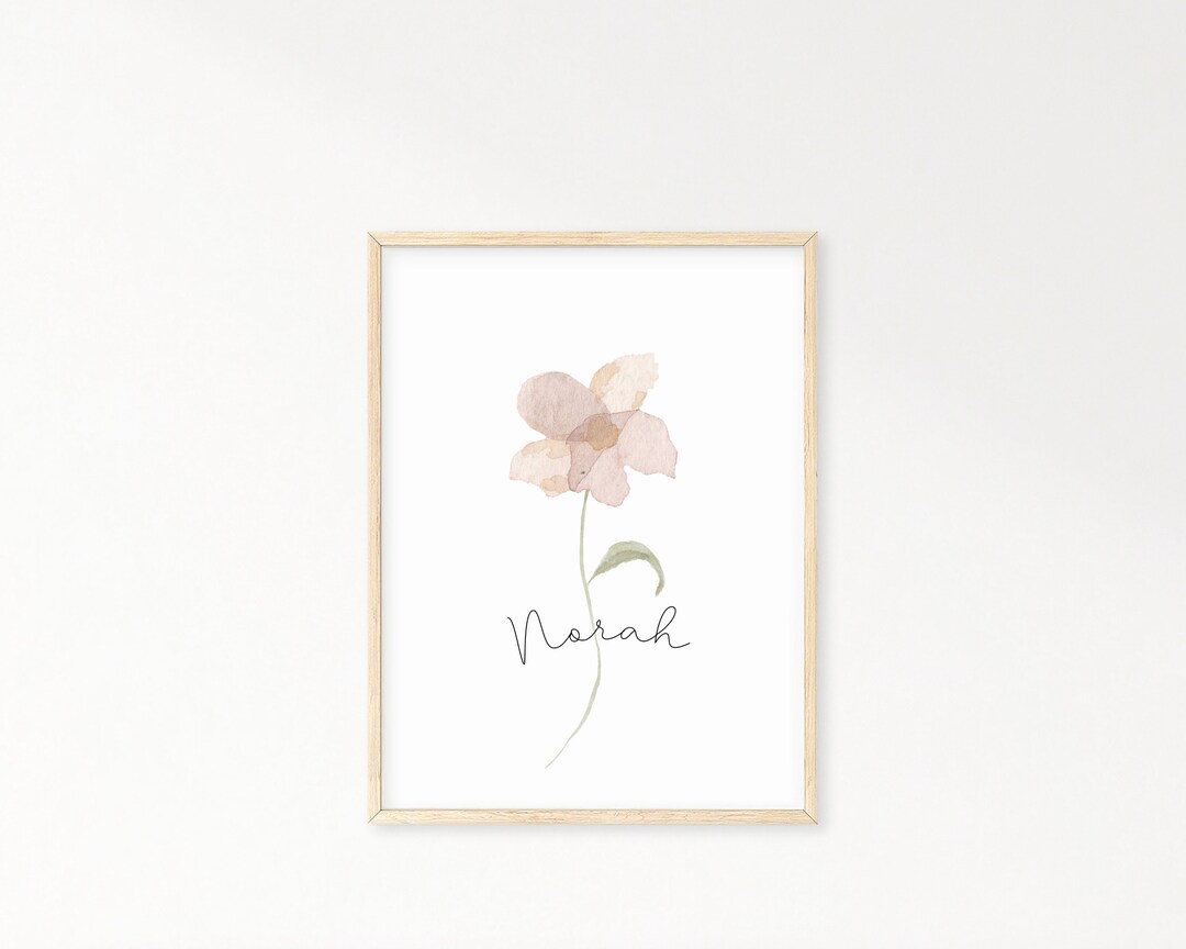 Name Print, Custom Name Print, Custom Name Printable, Nursery Name ...