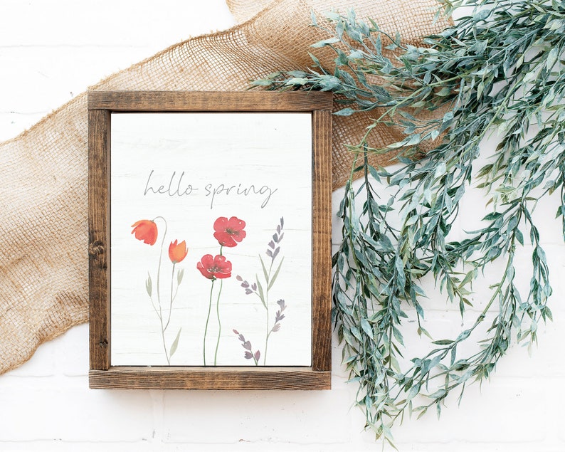 Spring Printable Art, Single Flower Print, Garden Flower Print, Spring ...