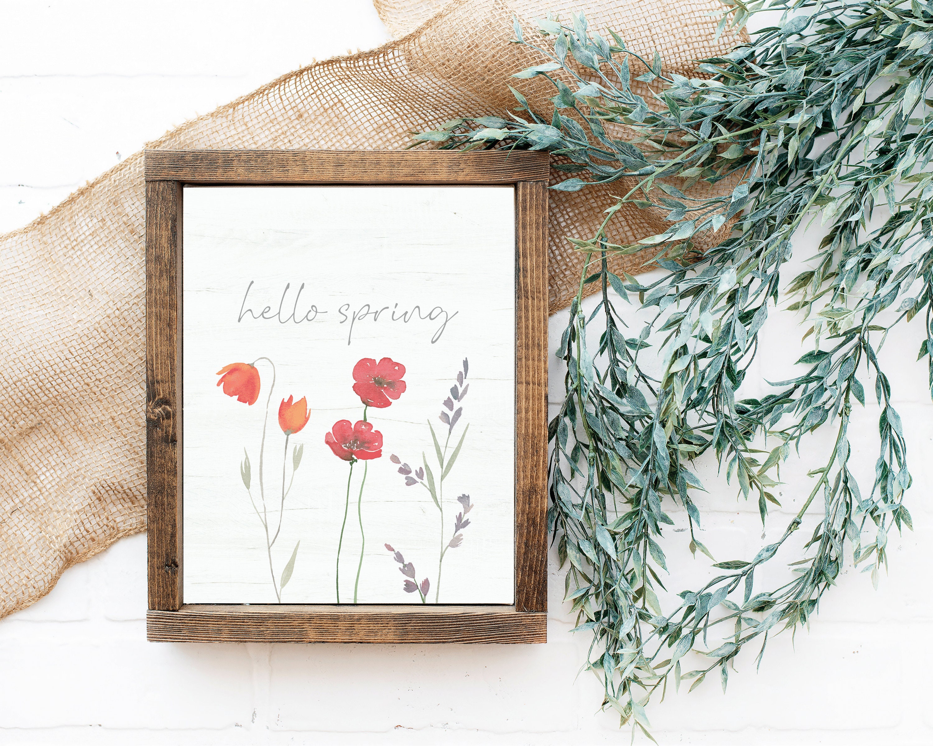 Spring Printable Art, Single Flower Print, Garden Flower Print, Spring ...