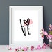 Modern Heart Heart Printable Wall Art Valentine's Decor - Etsy