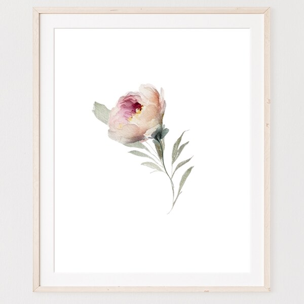 Pink Flower Print - Etsy
