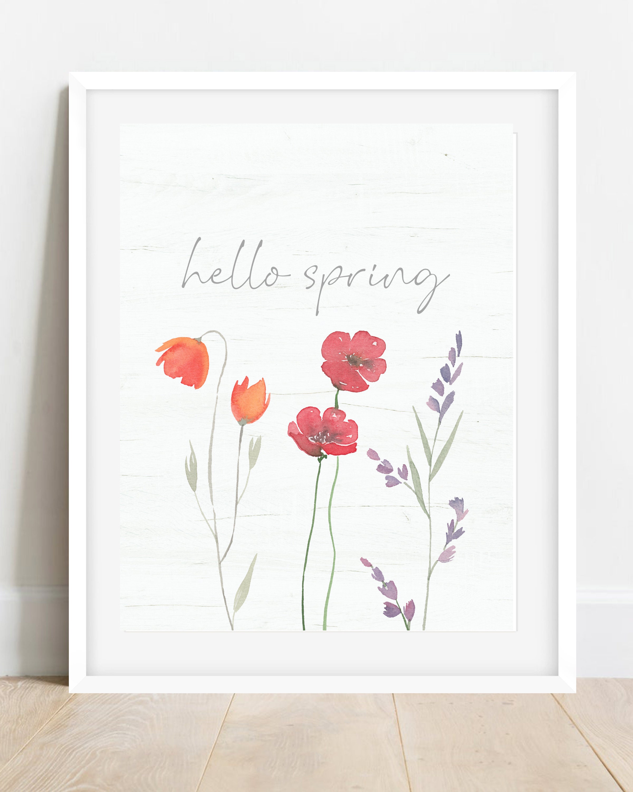 Spring Printable Art, Single Flower Print, Garden Flower Print, Spring ...