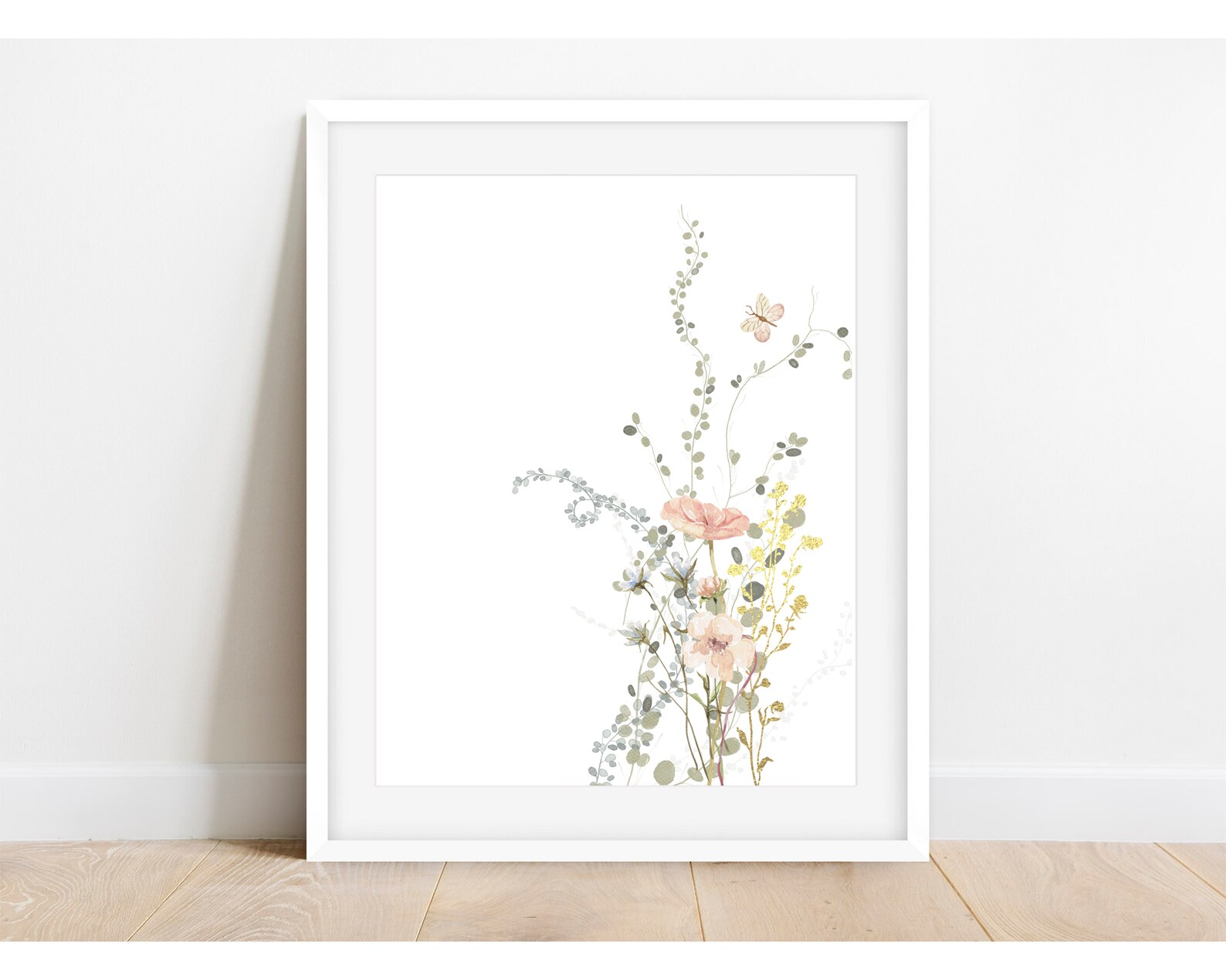 Set of 3 Flower Prints Flower Print Set Water Color Prints - Etsy