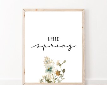 Spring Word Art | Etsy