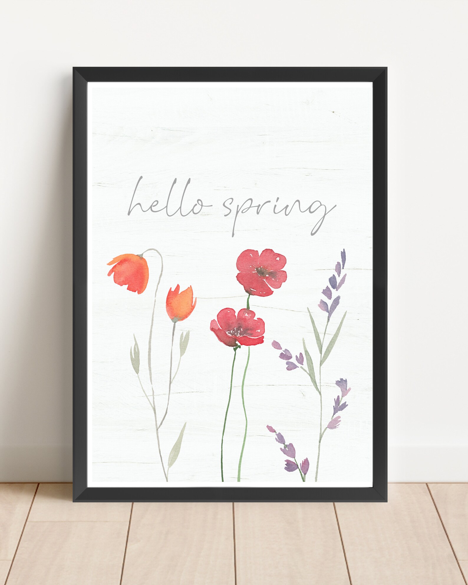 Spring Printable Art, Single Flower Print, Garden Flower Print, Spring ...