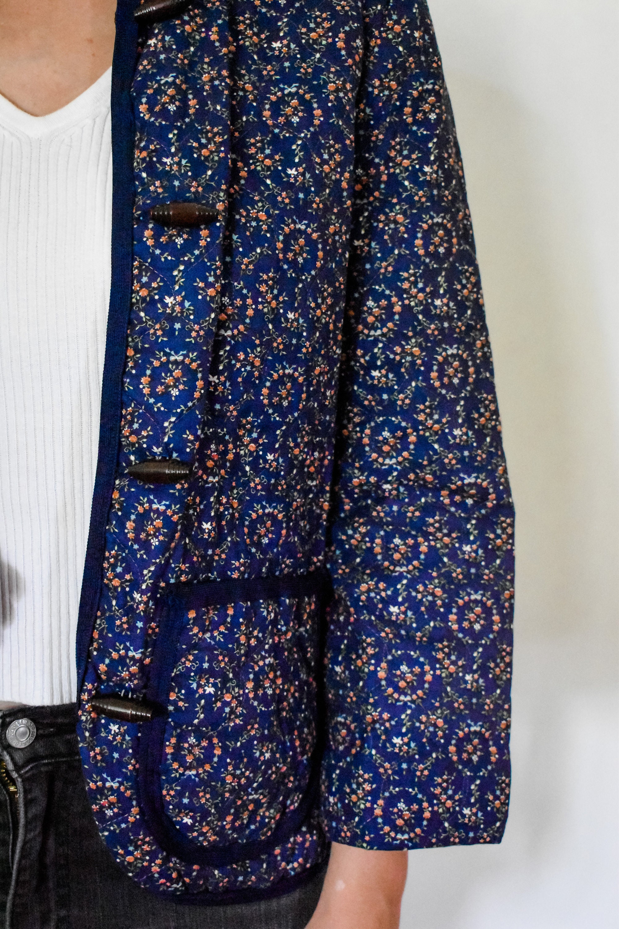 Handmade Quilted Toggle Button Chinese Style Jacket - Etsy