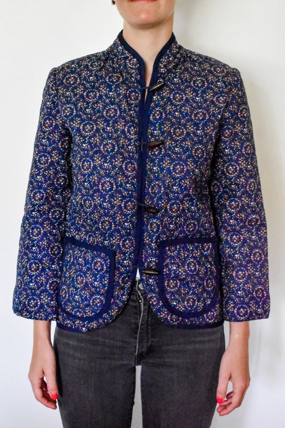 Handmade Quilted Toggle Button Chinese Style Jacket - Etsy