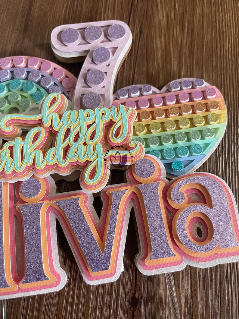 Pop It Cake Topper - Etsy