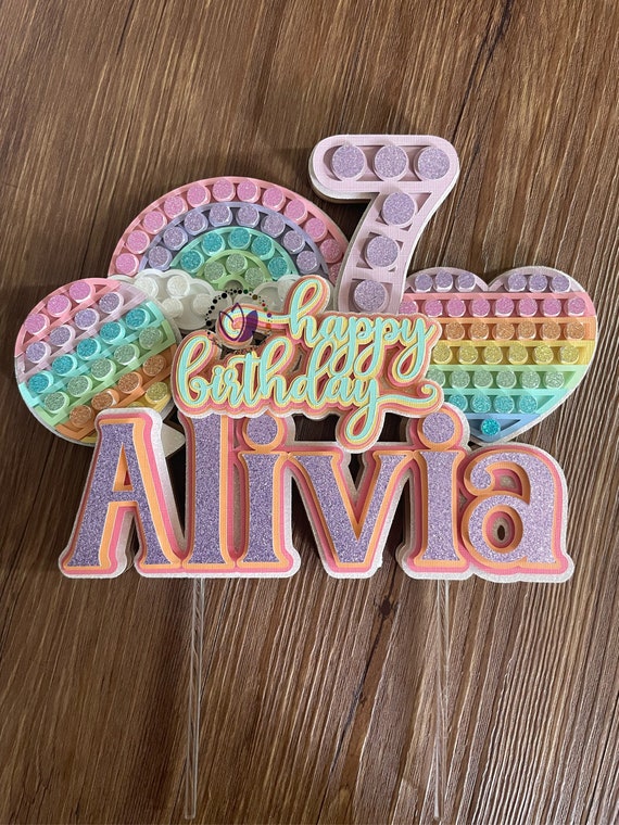 Pop It Cake Topper - Etsy