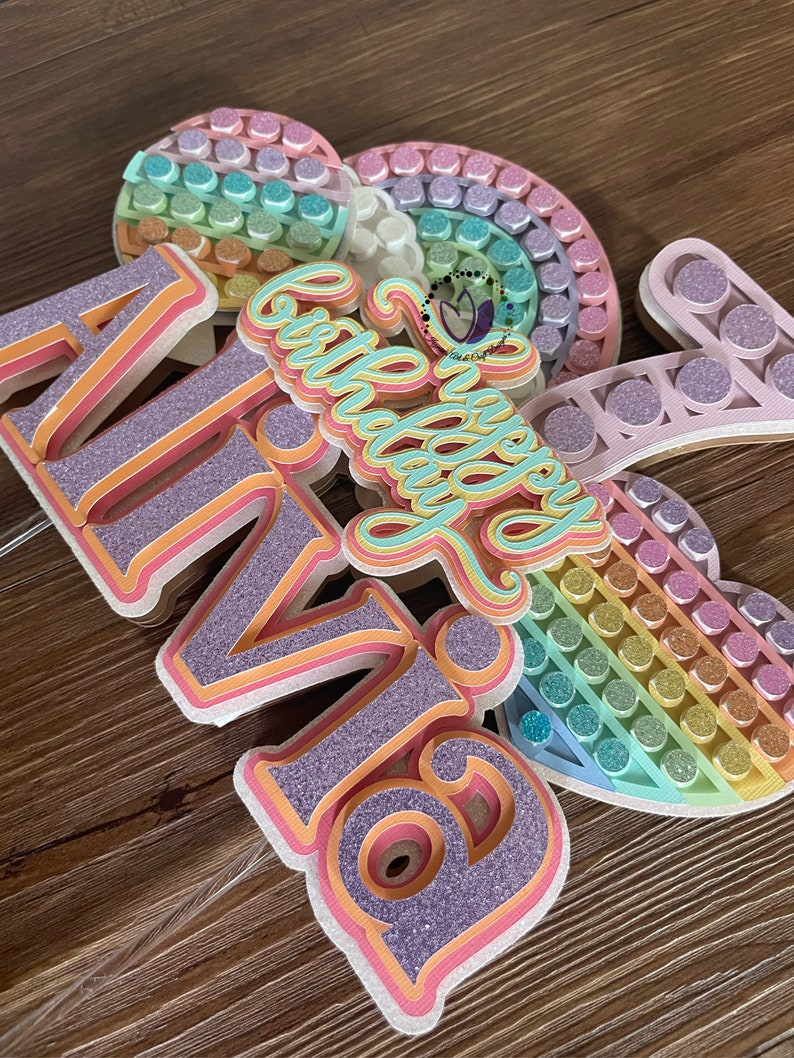 Pop It Cake Topper - Etsy