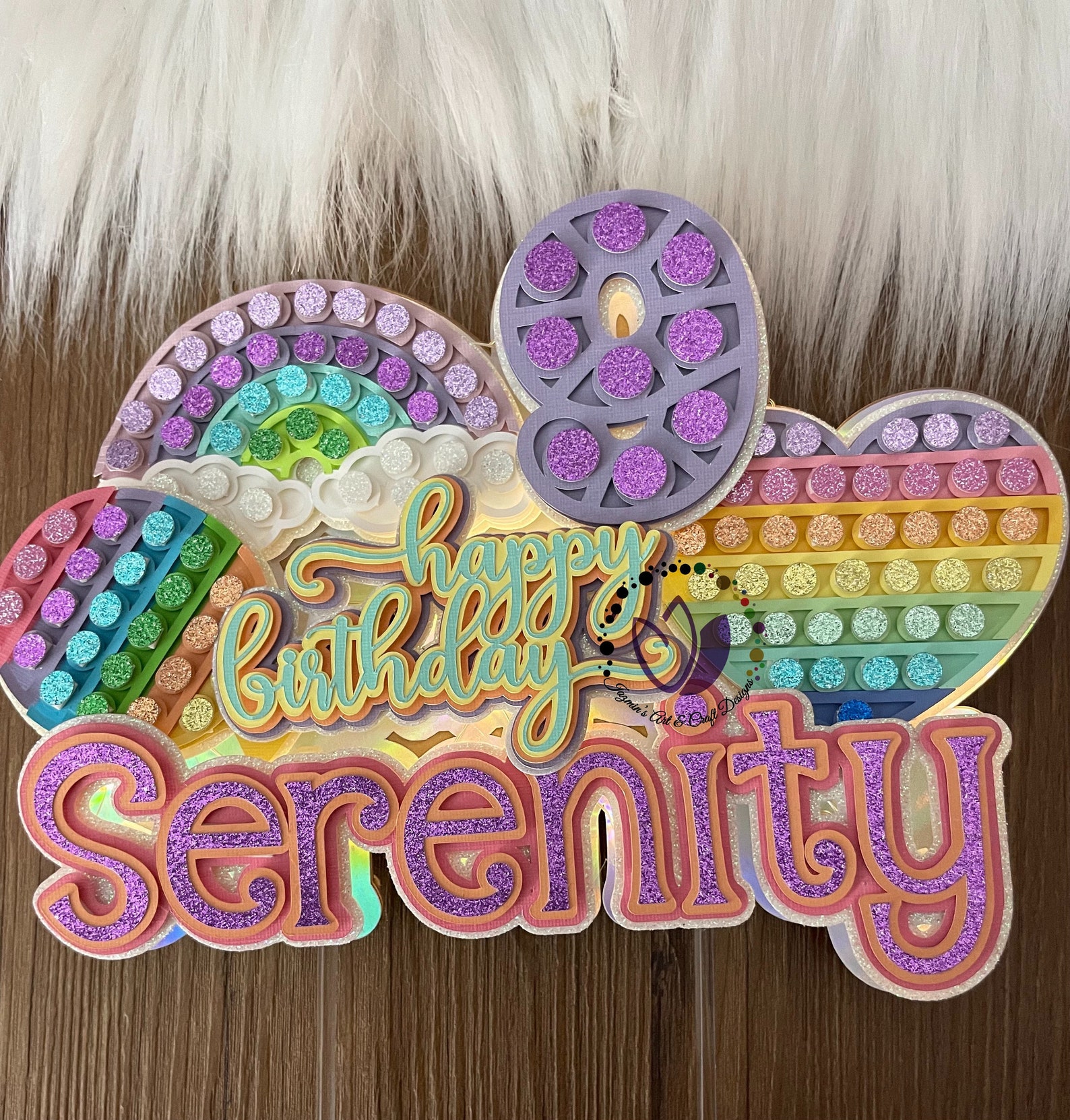 Pop It Cake Topper, Multi Pop It Cake Topper, Cake Topper - Etsy