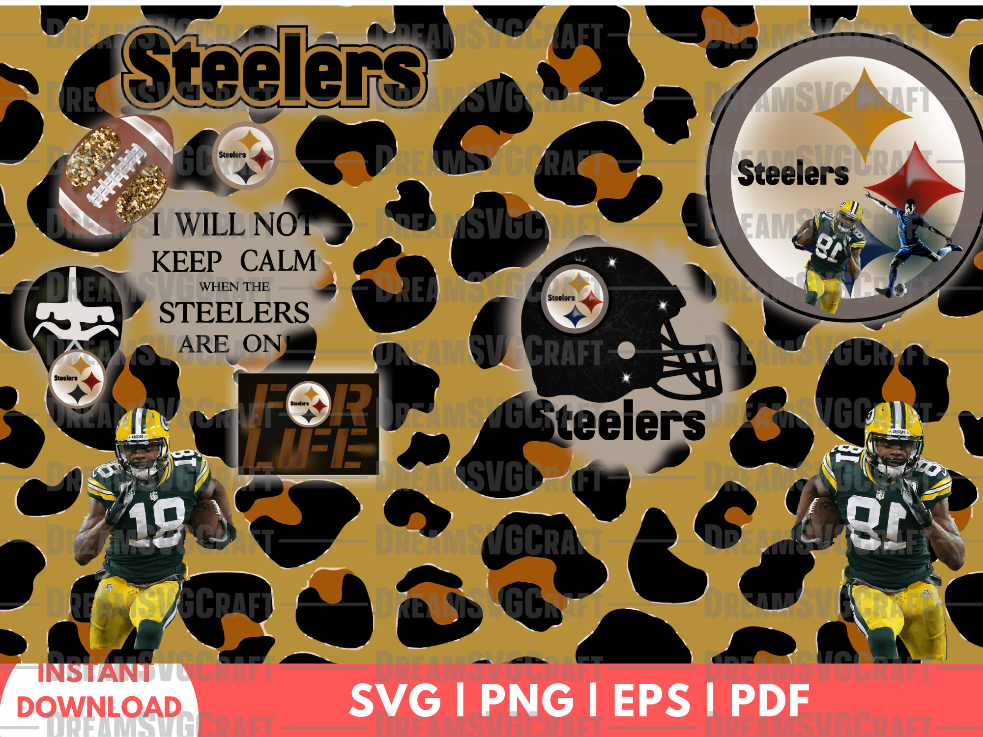 Steelers Brushstrokes PNG and SVG File Sublimation Screen - Etsy