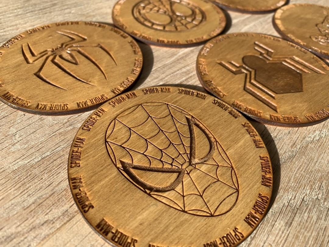 Spider-man Inspired Coasters and Stand - Etsy UK