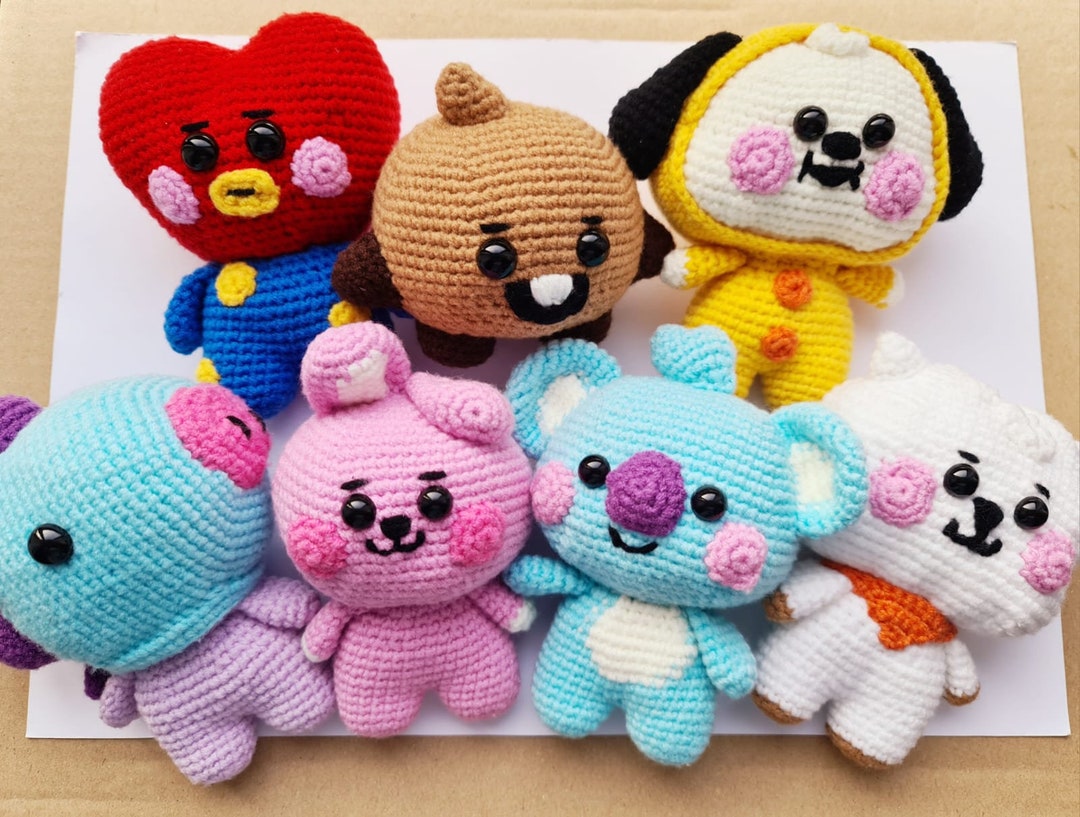 BT21 BTS (bangtan Boys) Crochet Amigurumi Doll - Etsy UK