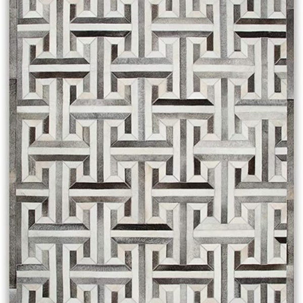 Gray Patchwork Rug - Etsy