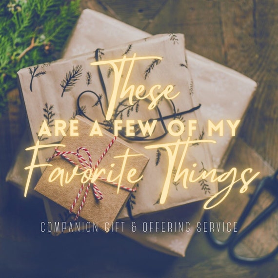 These Are a Few of My Favorite Things: Companion Gift & | Etsy