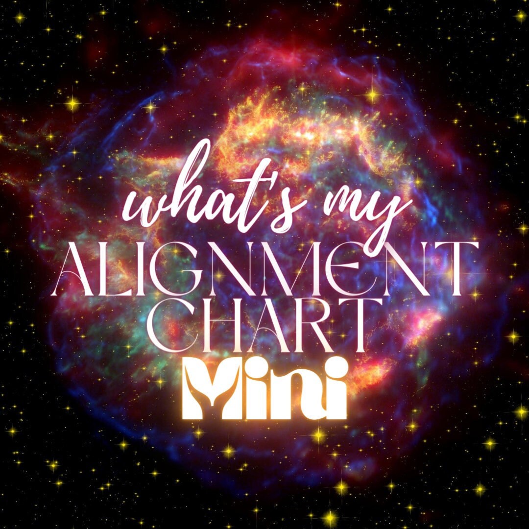 MINI What's My Alignment Chart Reading A Tarot Reading - Etsy