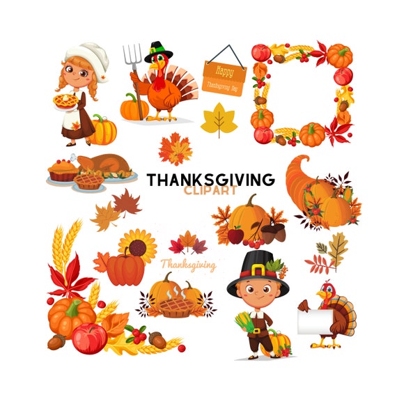 Thanksgiving Frames Clip Art