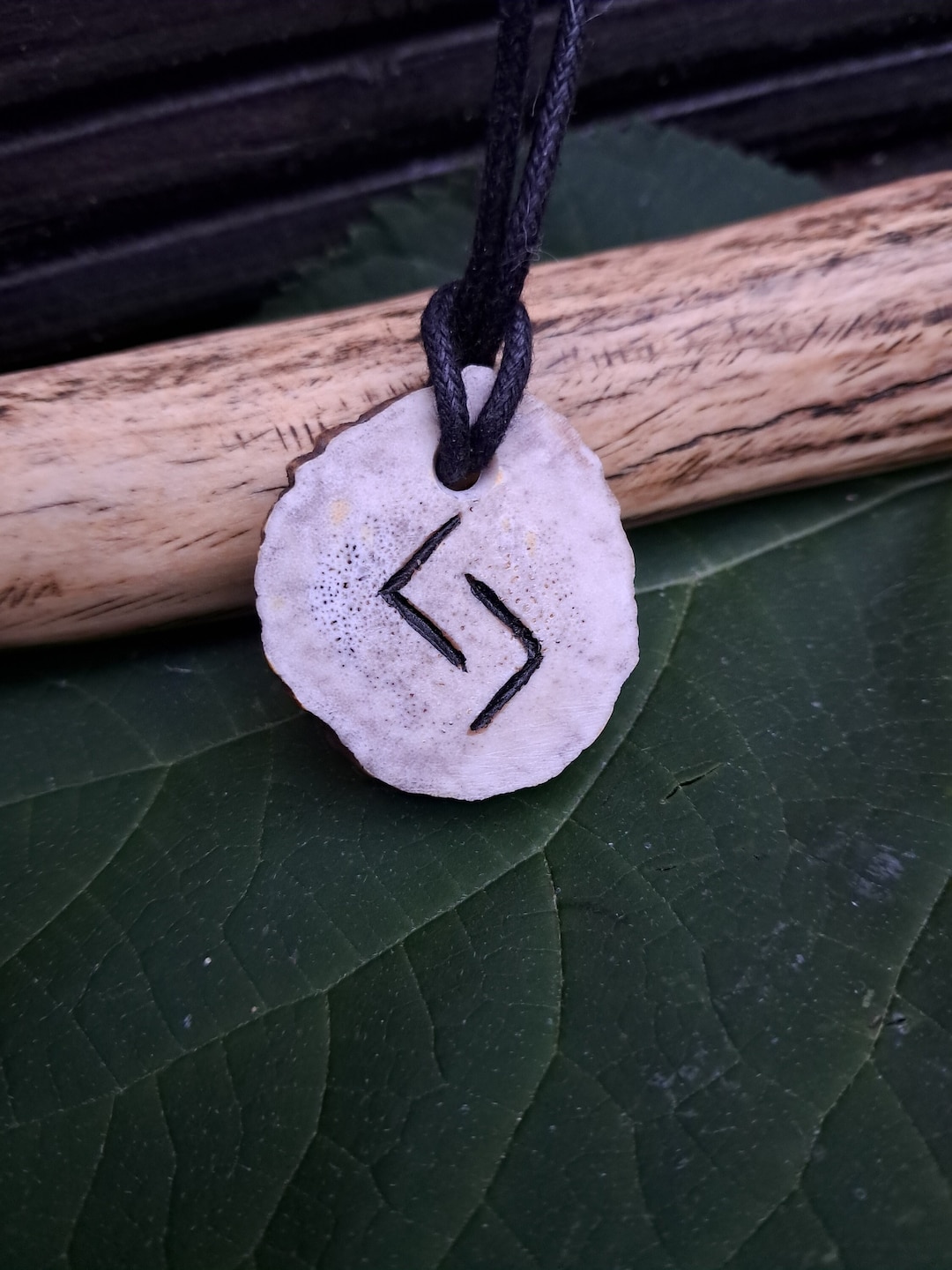 JERA Viking Birth Rune Bone Amulet Rune Charm Pendant Elder - Etsy