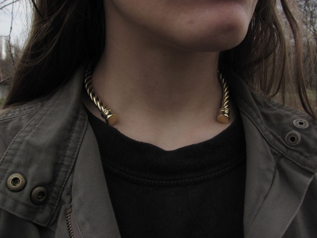 Handmade Viking Nordic Torque Bangle Neck Ring Shieldmaiden - Etsy