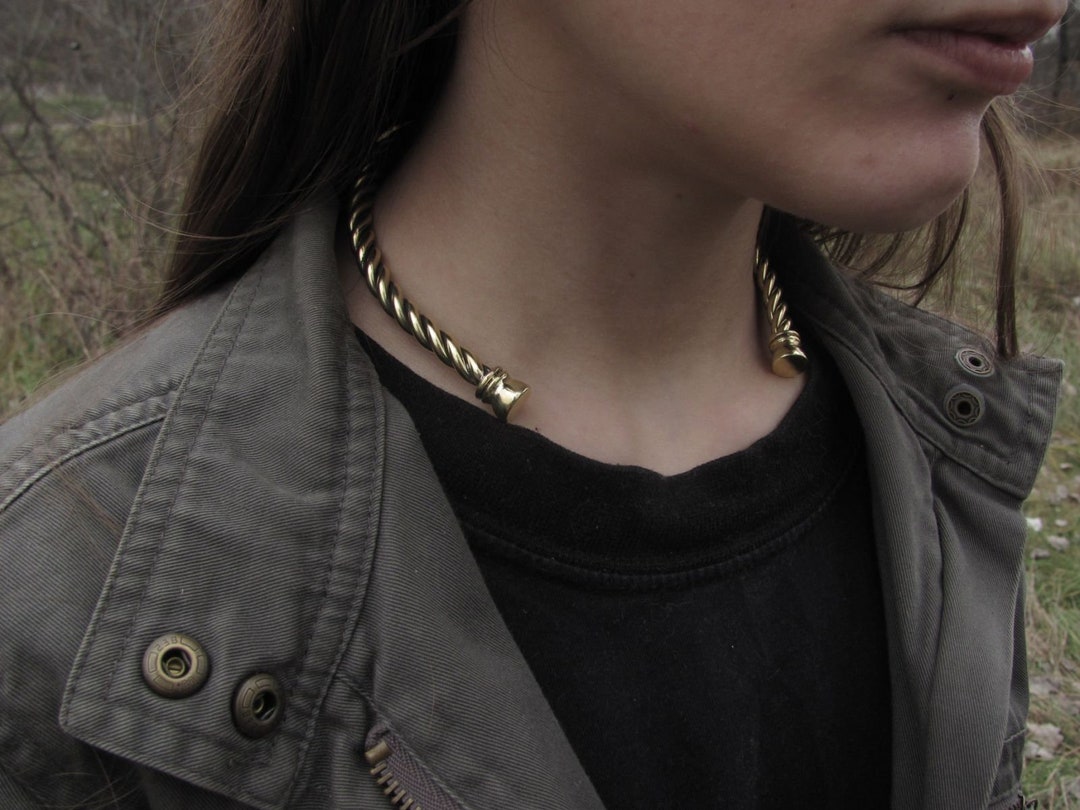 Handmade Viking Nordic Torque Bangle Neck Ring - Etsy