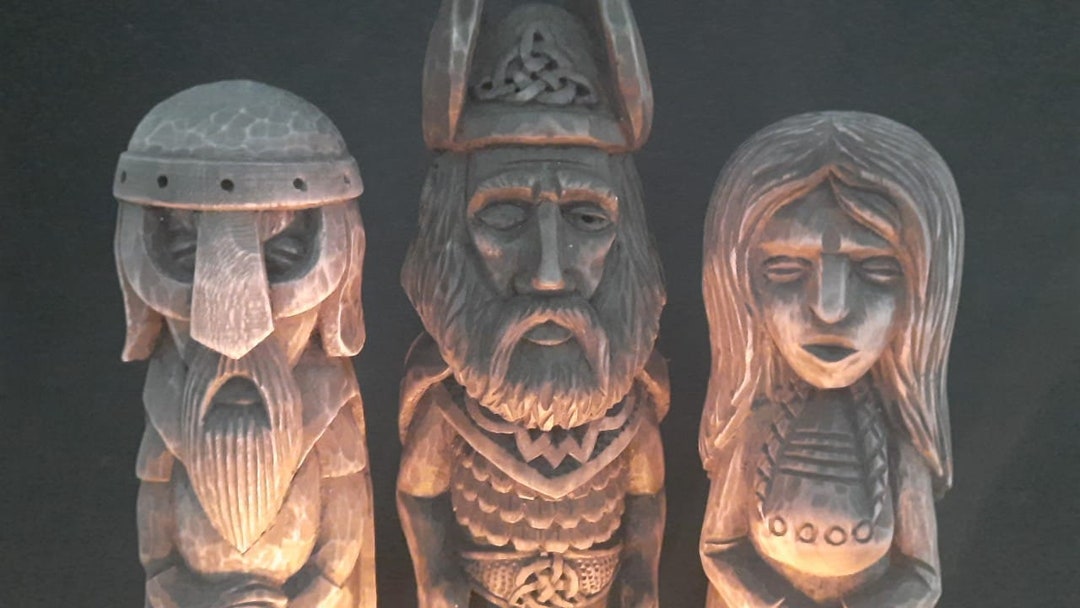 OFFER Old Germanic Gods Idols: Allfather God Odin Thor - Etsy