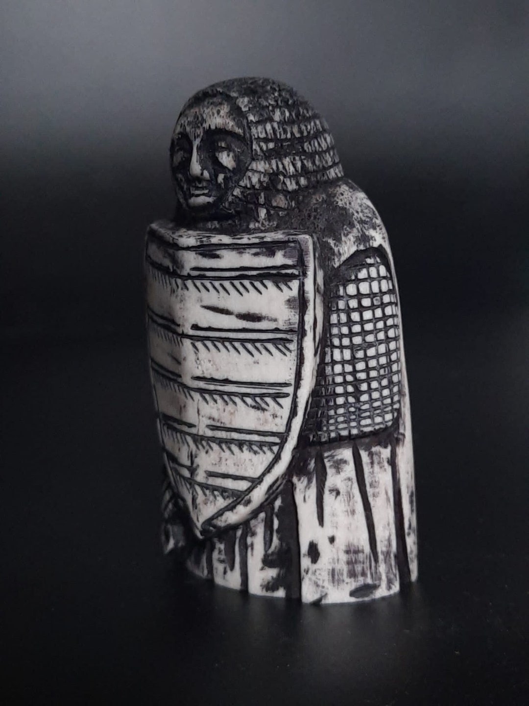 Medieval Chess: Antique Rook Chess Piece Depicting Warrior in - Etsy