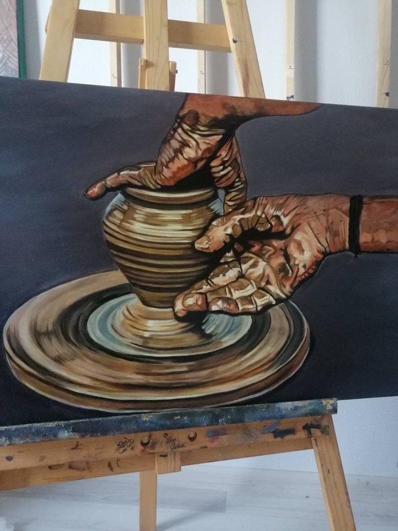 Original Oil on Canvas Mud Art Mud Painting Oil Painting Hand - Etsy